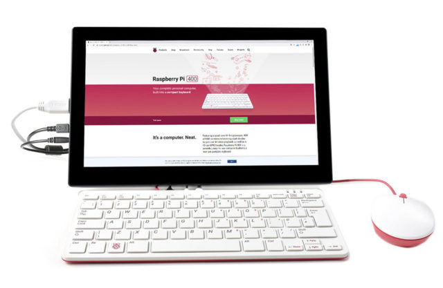 Комплект Raspberry Pi 400 поставляется с 7-дюймовым или 13,3-дюймовым ...