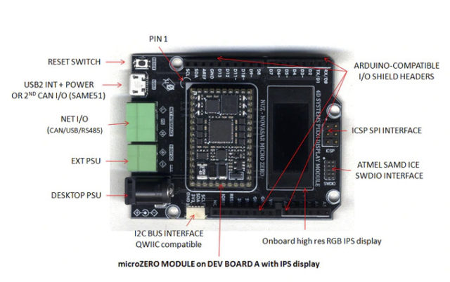 microZERO — это компактный модуль на базе Microchip SAMD21, совместимый с Arduino. (краудфандинг ...