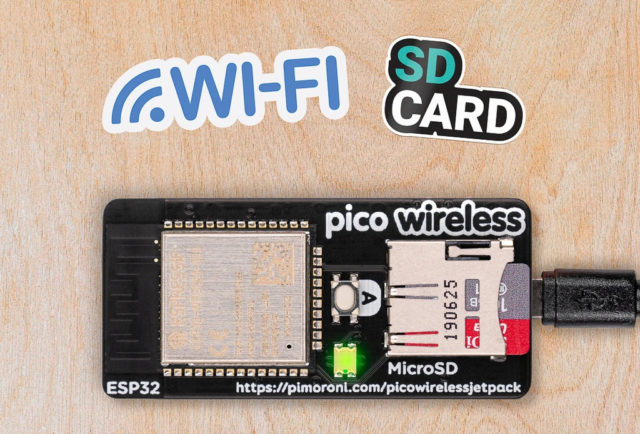 Pico Wireless Pack добавляет модуль ESP32 WiFi и Bluetooth в Raspberry ...