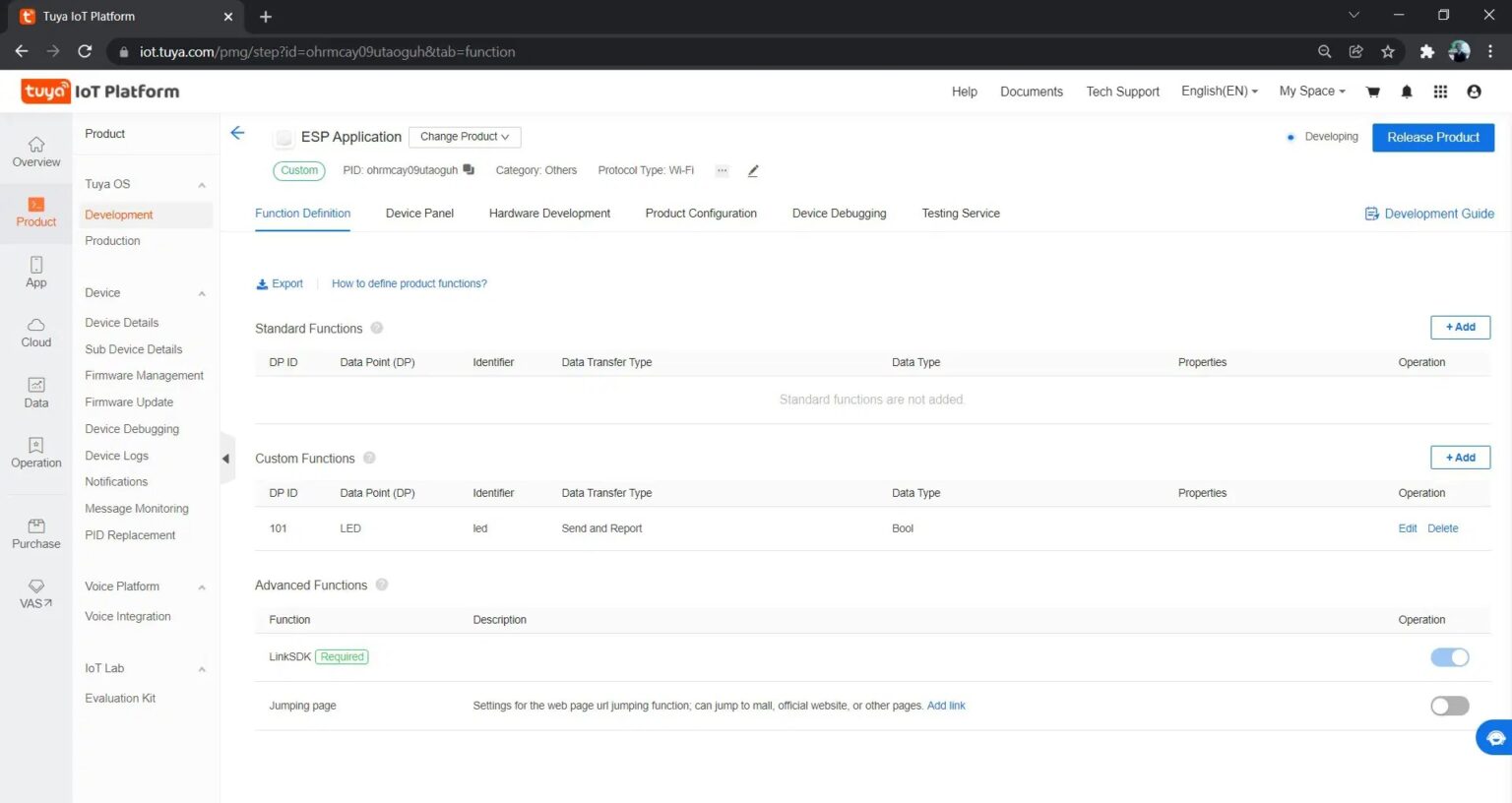 Управление светодиодом на плате ESP32 с помощью Tuya Link SDK — CNXSoft- новости Android ...