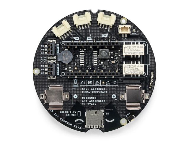 Arduino Mkr Iot Carrier Rev2 получает датчик окружающей среды Bosch Bme688 4 в 1 Cnxsoft