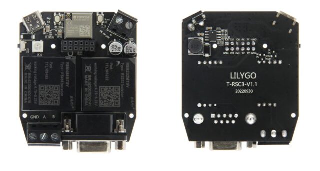 Плата LILYGO T-RSC3 ESP32-C3 имеет изолированные интерфейсы RS232 и ...