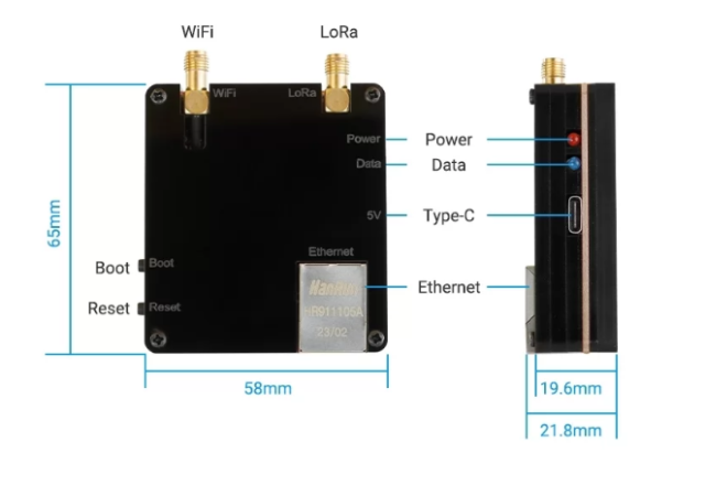 Модуль шлюза LoRaWan на базе ESP32 с ЖК-дисплеем 1,8 дюйма — CNXSoft ...