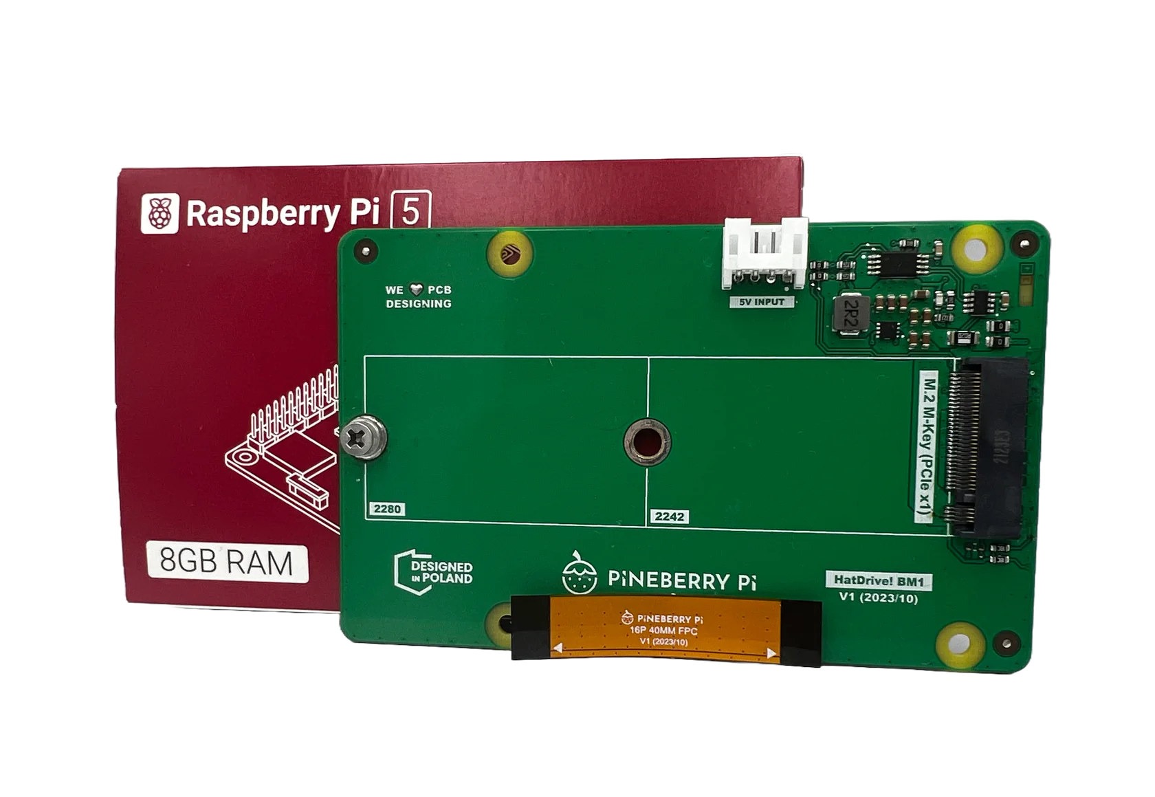 Raspberry Pi 5 M 2 PCIe HAT 
